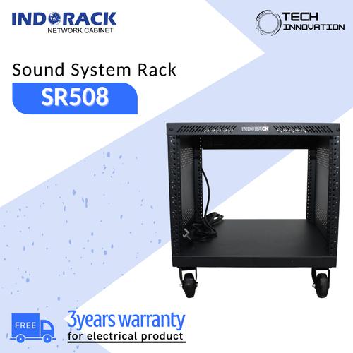 Jual INDORACK Audio Rack 8U Depth 550mm Sound System Rack Audio Rak ...
