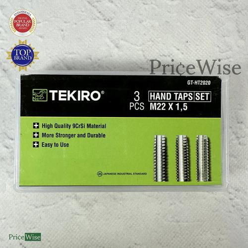 Jual Hand Taps Set 3 pcs M22 x 1.5 / 2 / 2.5 / Hand Tap / Pembuat Drat ...