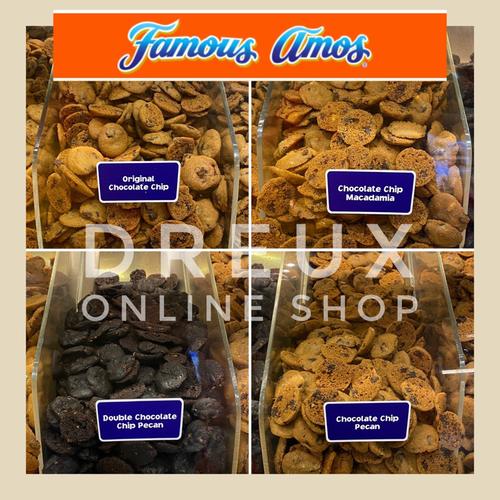 Jual [IMPORT] FAMOUS AMOS Freshly Baked Cookies Handcarry - ORI CHOCO ...