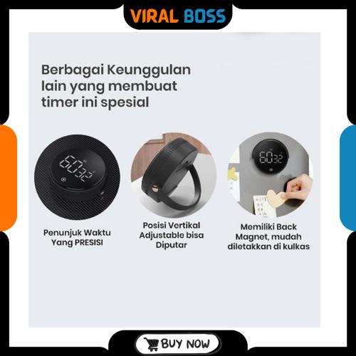 Jual F1 Kitchen Timer Dapur Countdown Timer Rotation Digital VB ...