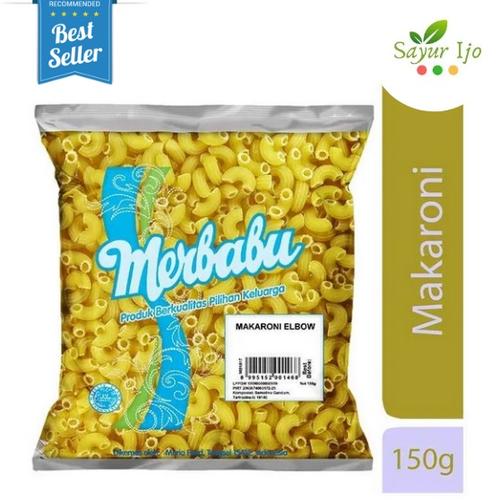 Jual MERBABU Makaroni Elbow 150 Gram / Pack Pasta Macaroni Kering ...