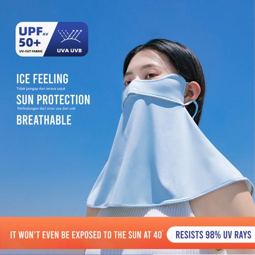Jual Masker Kain Anti-UV Pelindung Wajah Leher Paparan Sinar ...