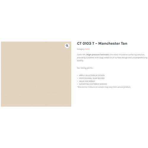 Jual CARTA CT 0103 T Manchester Tan CT0103T HPL CARTA - Kota Yogyakarta ...