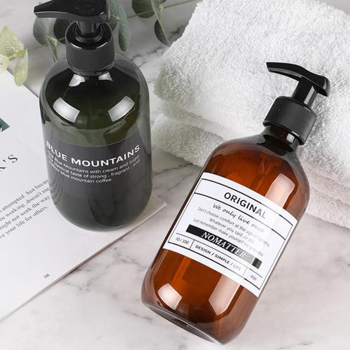 Jual 300 ML BOTOL PUMP DISPENSER UNTUK SABUN,LOTION , SHAMPOO - Amber ...