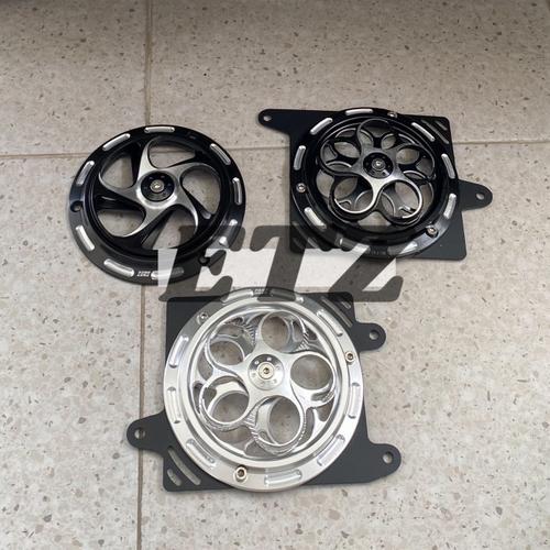Jual Cover Radiator Spinner Adv pcx vario 160 ETZ - SHURIKEN HITAM ...