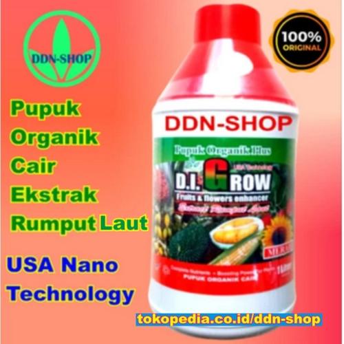 Jual Pupuk Organik Digrow MERAH 1 Liter Rumput Laut Bentuk Ion - Hijau ...