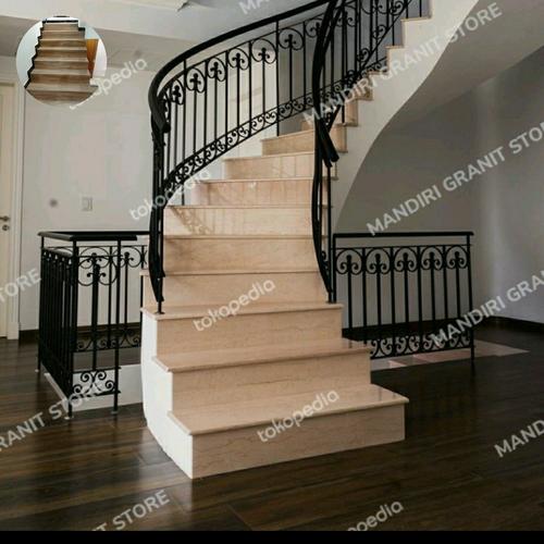 Jual granit tangga motif kayu dable bevel 30×80/30×100/30×120 custom ...