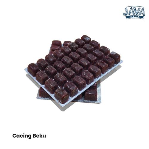 Jual cacing beku Frozen bloodworm cacing beku tray non air 28 cube ...