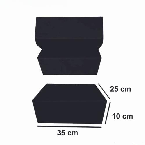 Jual Kardus Kotak Kado Box Hitam Polos Packaging Parcel Ukuran 35x25x10 ...