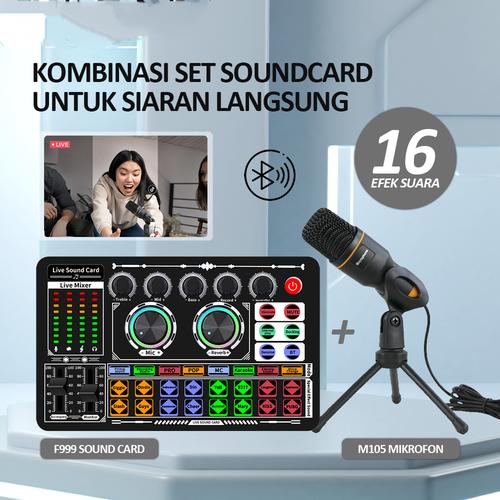 Jual F999 M100 SoundCard Set dengan Peralatan Streaming Langsung Pengurang - Jakarta Barat ...