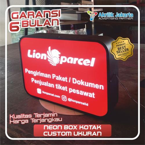 Jual Neon Box kotak Ukuran 60cm x 90cm - 2 sisi - 90 x 60cm - Jakarta ...