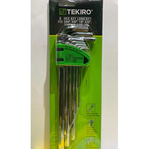 Jual TEKIRO HEX KEY 5/64-3/8 INCH/Kunci L Tekiro Set Panjang 8 Pcs ...