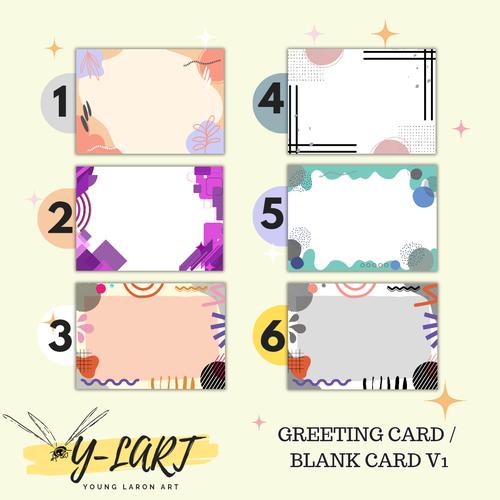 Jual YLart BLANK CARD (Part 1) / Kartu Ucapan Kosong / Greeting Card ...