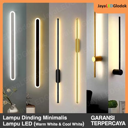 Jual Lampu Dinding Minimalis Kamar Ruang Tamu Tangga Modern Emas Hitam ...