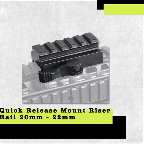 Jual Quick Release Scope Mount 20mm Weaver Picatinny Rail 3/4" Riser ...
