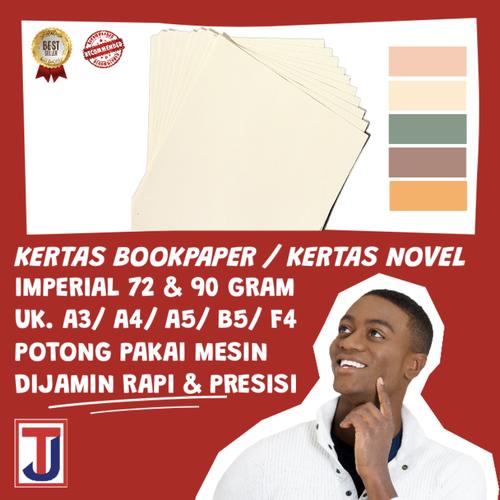 Jual Kertas Book Paper Novel 72 Gram / 90 Gram Warna Light Cream ...