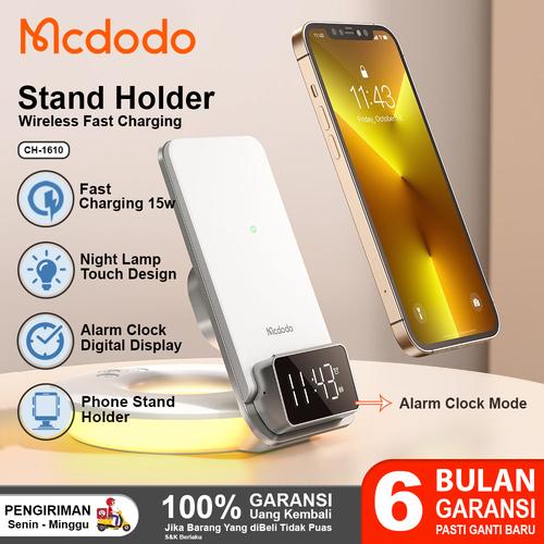 Jual MCDODO Stand Holder 2 In 1 Wireless Charger Magsafe FAST Charging ...