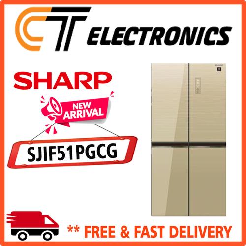 Promo SHARP SJ-IF51PG-CG Kulkas 4 Pintu Multi Door Inverter GOLD ...