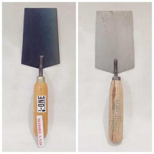 Jual Sendok Semen aci acian bentuk kotak lebar Gagang kayu galur asli ...