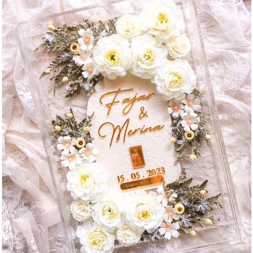 Jual Frame Mahar Rustic Box Mas Kawin Akad Nikah - Frame 20x25 - Kota ...