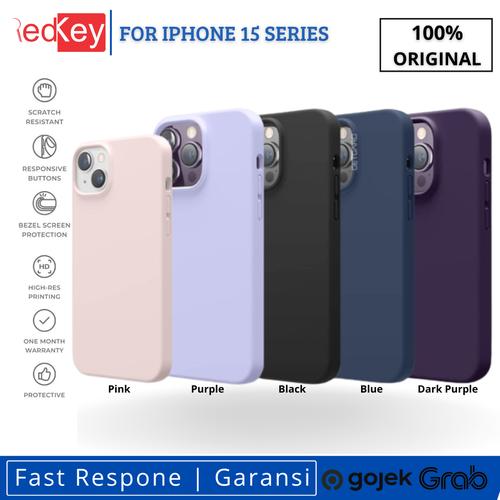 Jual Redkey Case iPhone 15 Pro Max Plus Liquid Silicone Microfiber ...