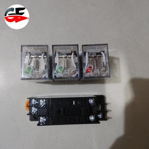 Jual Relay MY2N 8Pin 220VAC / 24DC / 12VDC - SOCKET PYF08A - Jakarta ...