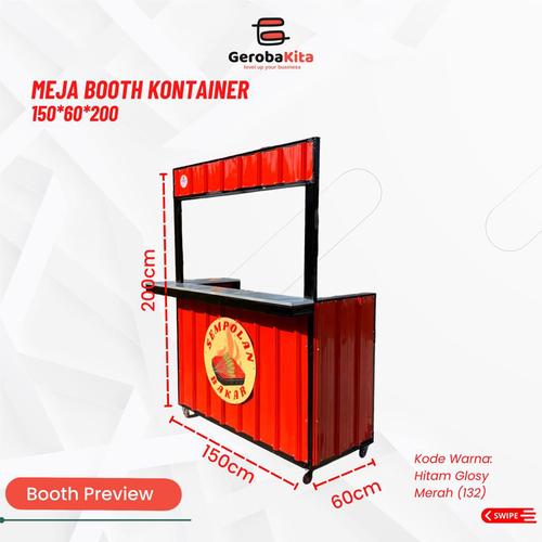 Jual Meja Booth Container 150x60x200 Custom - Kab. Klaten - GerobaKita ...