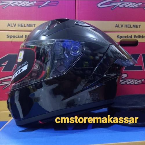 Jual Helm ALV Genesis Full Face SNI Black Gloss Model Mirip KYT TTC ...