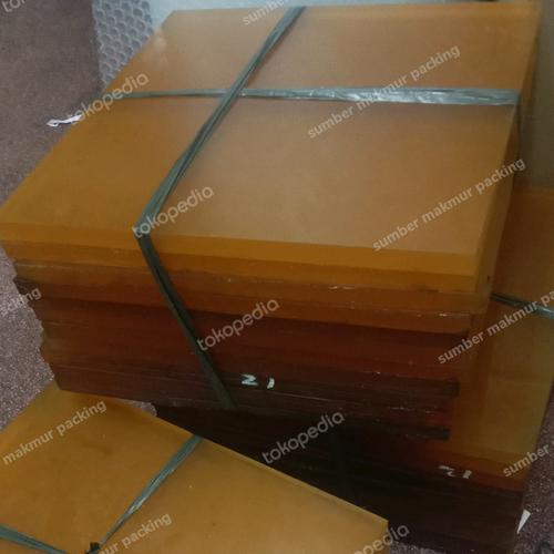 Jual polyurethane sheet/lembaran pu sheet 12mm x 275mm x 275mm shore 80 ...