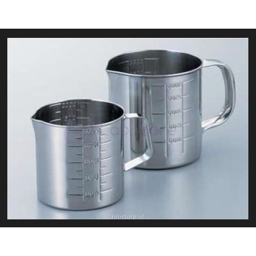 Jual Beaker Handle Gelas Ukur Stainless Steel kapasitas 200 ml | As One ...