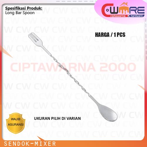 Jual Teardrop long bar spoon tear drop sendok pengaduk cocktail mixer ...
