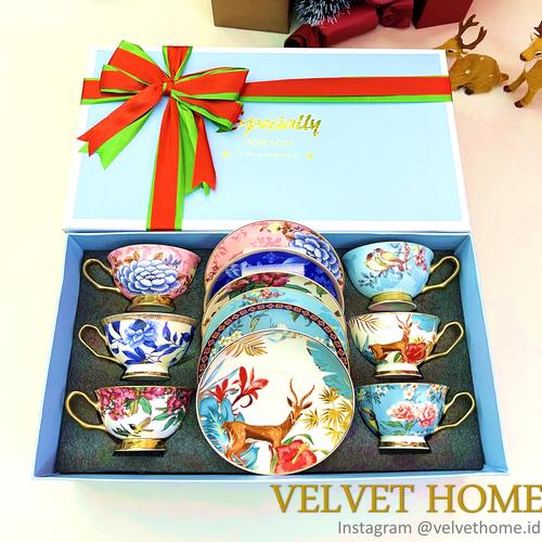 Jual Hampers tea set teacup cangkir gift parcel natal lebaran imlek ...