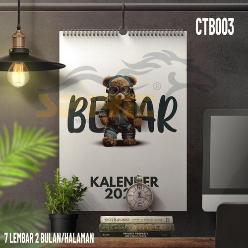 Jual ROOK01 Kalender Dinding 2024 Spiral Kawat Hanger Kalender Dinding ...