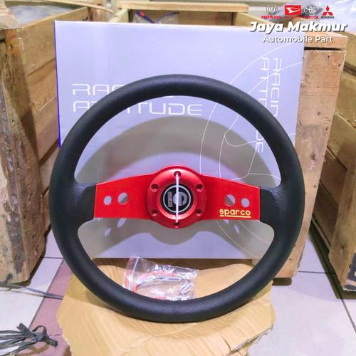 Jual Steering Wheel Stir Racing Mobil Palang 2 13 Inch 14 Inch - Merah ...
