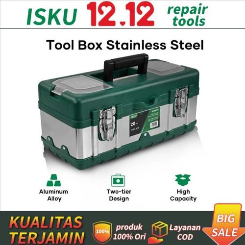 Jual ISKU TOOLBOX BESAR/TOOL BOX MULTIFUNGSI/LAPISAN GANDA 12-20INCH ...
