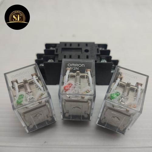 Jual Relay MY2N Coil 8 Pin Kaki 220VAC 24DC 12VDC MY2-N OMRON SOCKET PYF08A - 12VDC - Jakarta ...