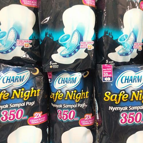 Jual Pembalut CHARM Safe Night 35cm, isi 5 pcs - Kota Tangerang Selatan ...