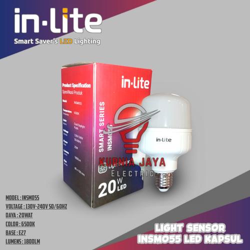 Jual INLITE Lampu LED Bulb Tabung Kapsul Sensor Cahaya INBC002 20W ...