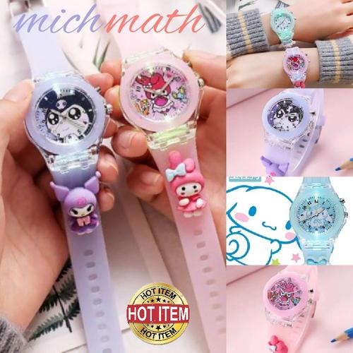 Promo Mainan anak Jam Tangan Sanrio Kuromi nyala lampu My Melody ...