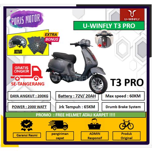 Jual Motor listrik UWINFLY T3Pro GARANSI RESMI - Abu-abu - Kota ...