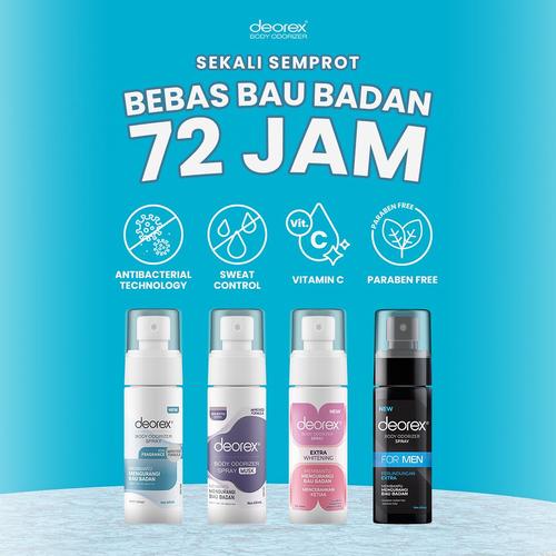 Jual DEOREX Antiperspirant Deodorant Spray 60ml - Men - Kota Depok ...