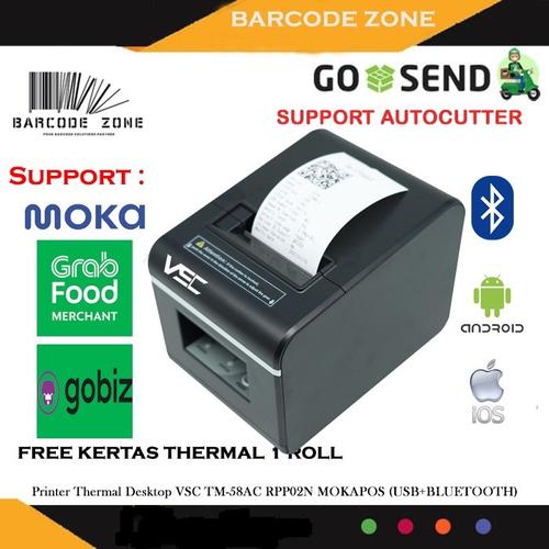 Jual PRINTER THERMAL VSC TM-58AC AUTOCUTTER 58MM INTERFACE USB - BLUETOOTH - Jakarta Pusat ...