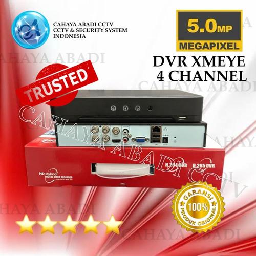 Jual DVR Xmeye 4CH 5MP Audio 6 in 1 DVR 4 Channel Support Semua Jenis ...