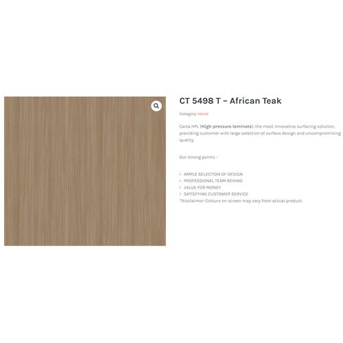 Jual CARTA HPL CT 5498 T African Teak CT5498T HPL CARTA - Kota ...