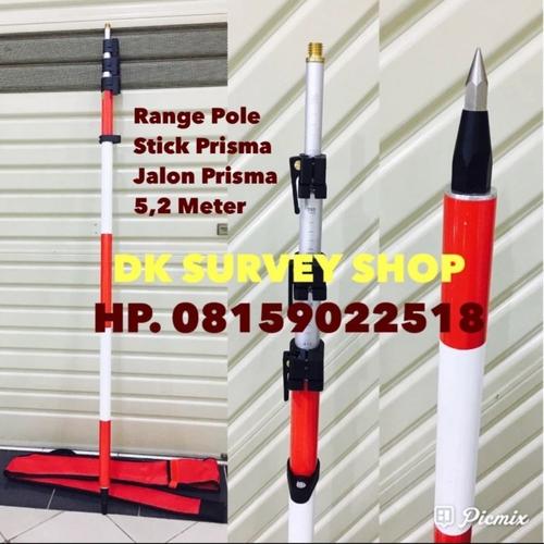 Jual Telescopic Range Pole/ Prisma Pole/ Pole Stick/ Jalon Prisma 5,2 ...