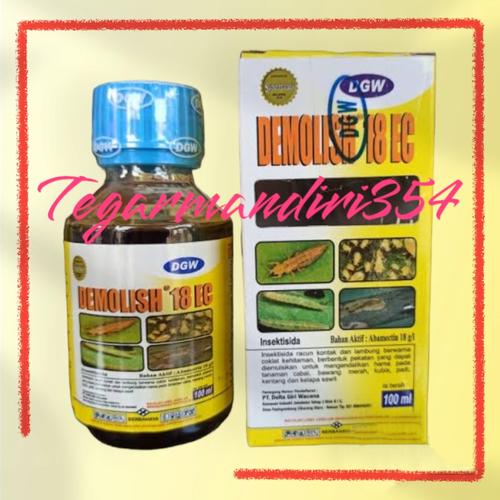 Jual insektisida Demolish 18ec 100ml +kaos Racun hama tanaman - Kab ...
