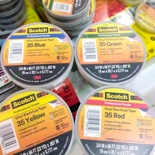 Jual Isolasi 3m scotch 35 . red, green, yellow,red, Original - Jakarta ...