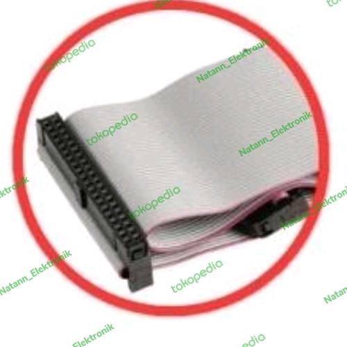 Jual kabel idc + connector konektor ide abu abu 40p 40pin 40 pin 2m ...