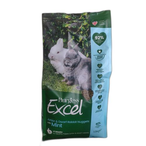 Jual Burgess Excel Junior & dwarf rabbit nuggets with Mint 1,5 kg ...