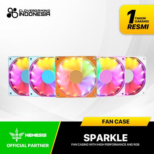 Jual NYK Sparkle / Fan Casing 12cm RGB / Fan Case 12cm RGB - Orange ...